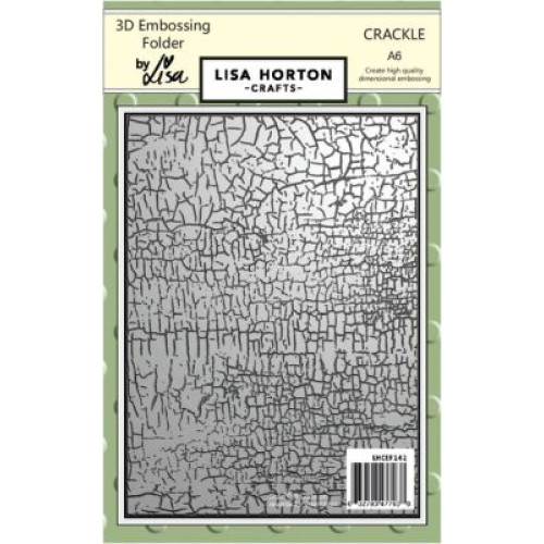 crackle - A6 3D Embossing Folder by lisa horton crafts